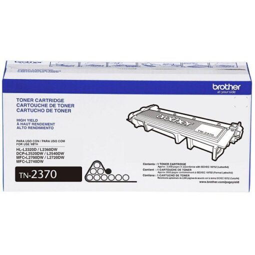 Toner Brother TN-2370 Negro Original Laser 2600 Páginas